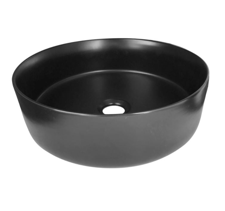 Buy Online Rondo 360 Matte Black Basin in Melbourne