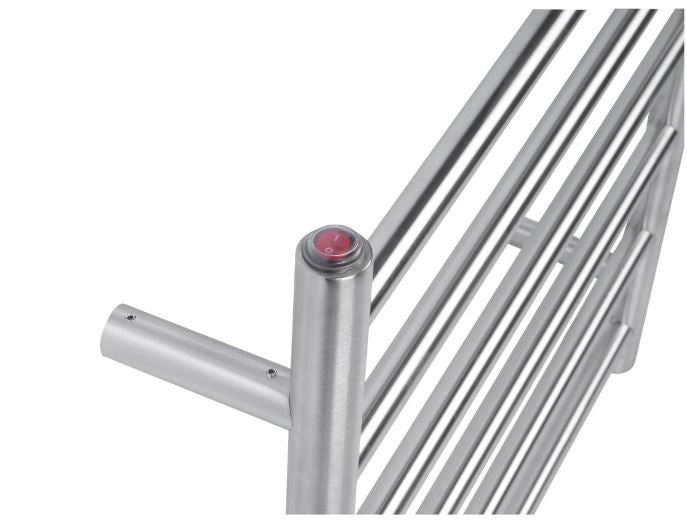 Buy Online Rondo 600 x 620 Brushed Nickel Heated Towel Ladder in Melbourne