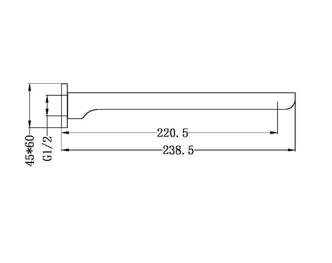 Buy Online Astra Bath Spout in Melbourne | Bayside Bathroom & Kitchen ...