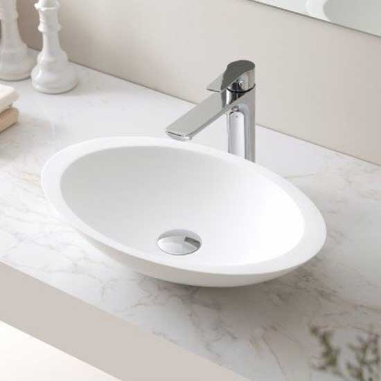 Buy Online Reo 500 Oval Solid Surface Basin in Melbourne