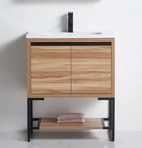 Buy Online Timber Oak 750mm Vanity in Melbourne | Bayside Bathroom ...