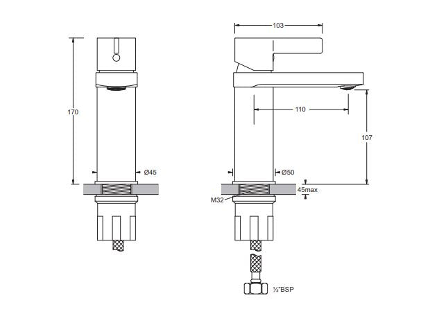 Buy Online Madeira Basin Mixer in Melbourne